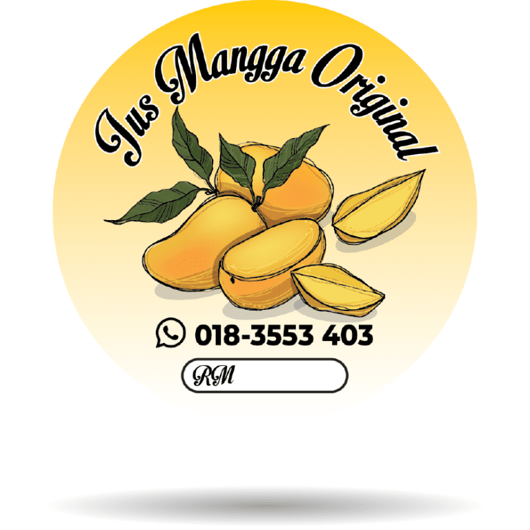 Koleksi Readymade Design Sticker Sambal Untuk Dipilih